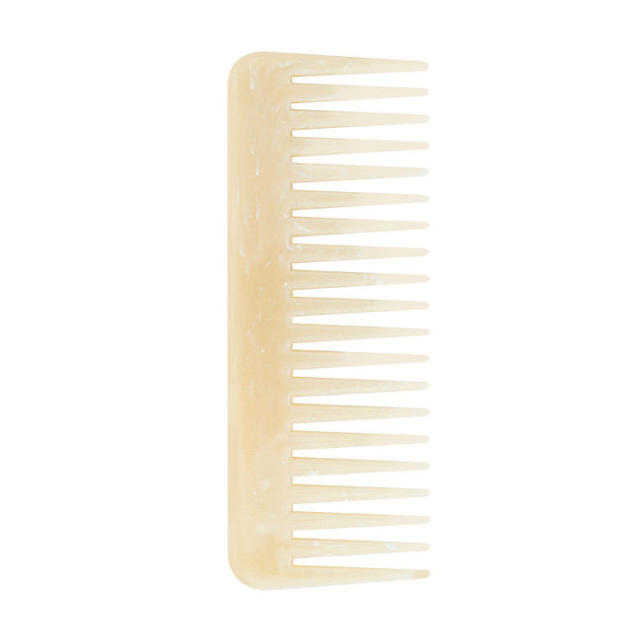 Marble Wide Tooth Comb Home Massage Comb Dry And Wet Flat Hair Perm ...