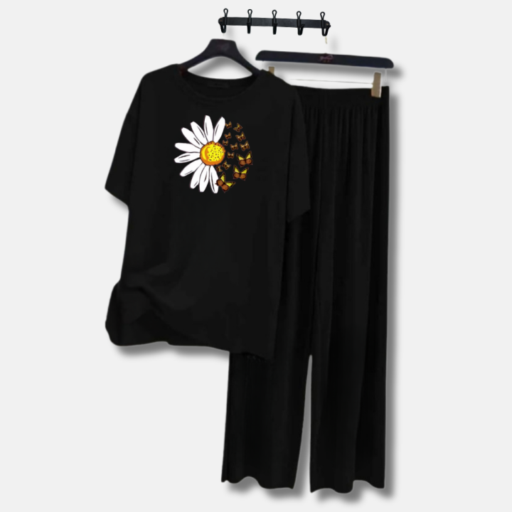 MK Garments - SunFlower Printed Soft Comfortable Fabric Casual Wear Suits for Girls and Womens ...