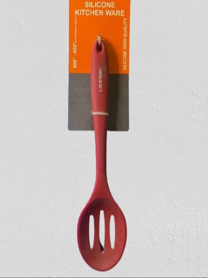 Silicone Nonstick Slotted Spoon - High Heat Resistant - Hygienic Design ...