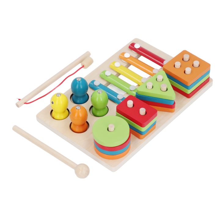 Sorting and Stacking Toy 3 in 1 Multi Functional Shape Sorter for Early ...