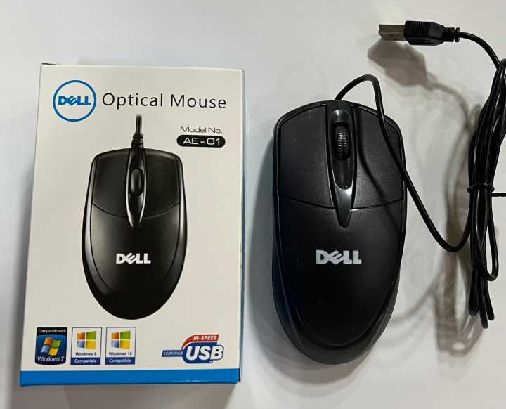 Dell AE-01 USB Optical Mouse For Laptops & Computers | Daraz.pk