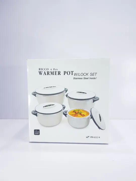 PB 622 4PCS Hot Pot with Lock Lid Set – Durable Kitchen Cookware ...