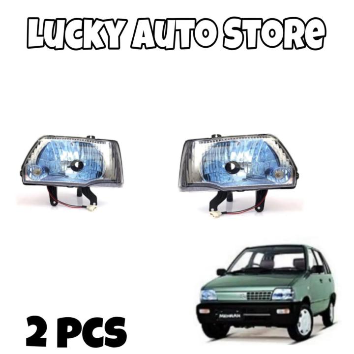 SUZUKI MEHRAN HEADLIGHT BLUE 2 CS LEFT AND RIGHT | Daraz.pk