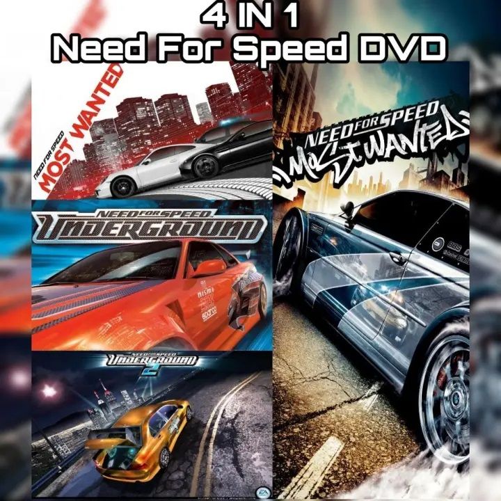 (4 in 1) NFS Compendium DVD for PC | Daraz.pk