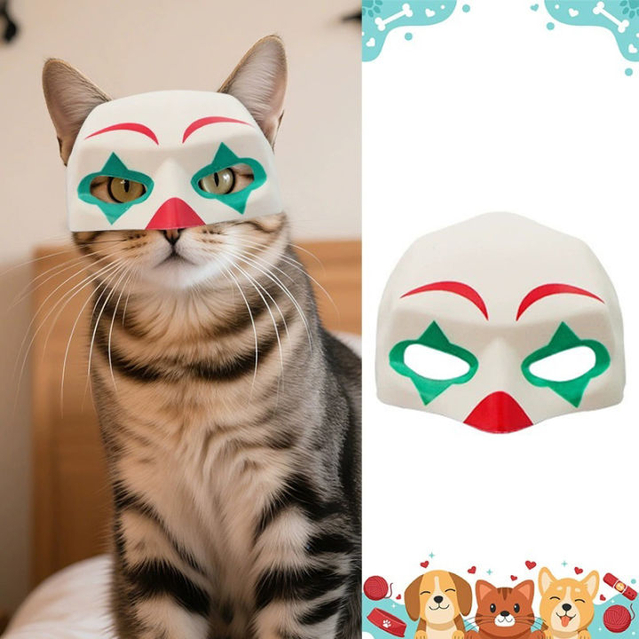 Halloween Cat Mask Weird Cartoon Cat Mask Funny 3D Bat Cat Mask Cosplay ...