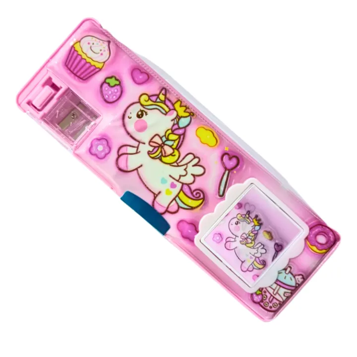 Fancy Magnet Geometry Box (Pencil Box) with Mini Calculator for kids ...