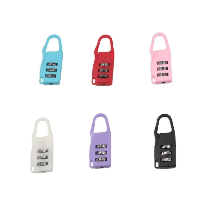 Portable Digit Suitcase Combination Lock Plastic Anti-theft Backpack ...