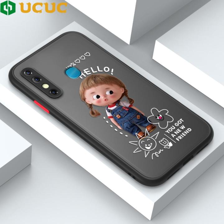 UCUC for Infinix Hot 8 / Hot 8 Pro / X650 X650C Back Cover Hello Cute ...