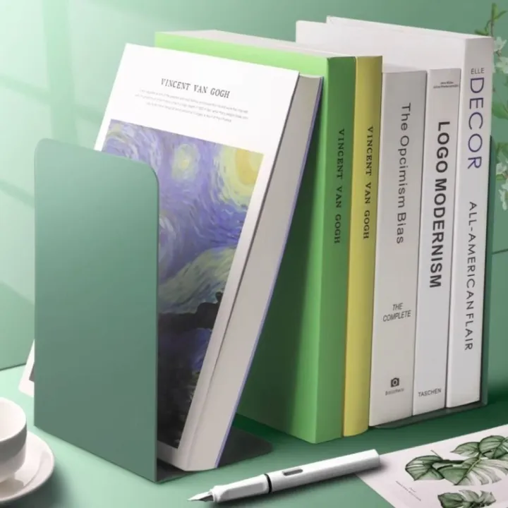 Desktop Organizer L-shaped Desk Bookends Display Book Stand Durable ...
