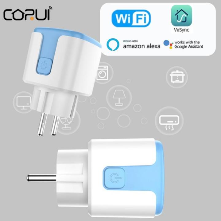 CORUI Vesync EU WIFI Smart Socket 16A Plug With Power Monitor Timing ...