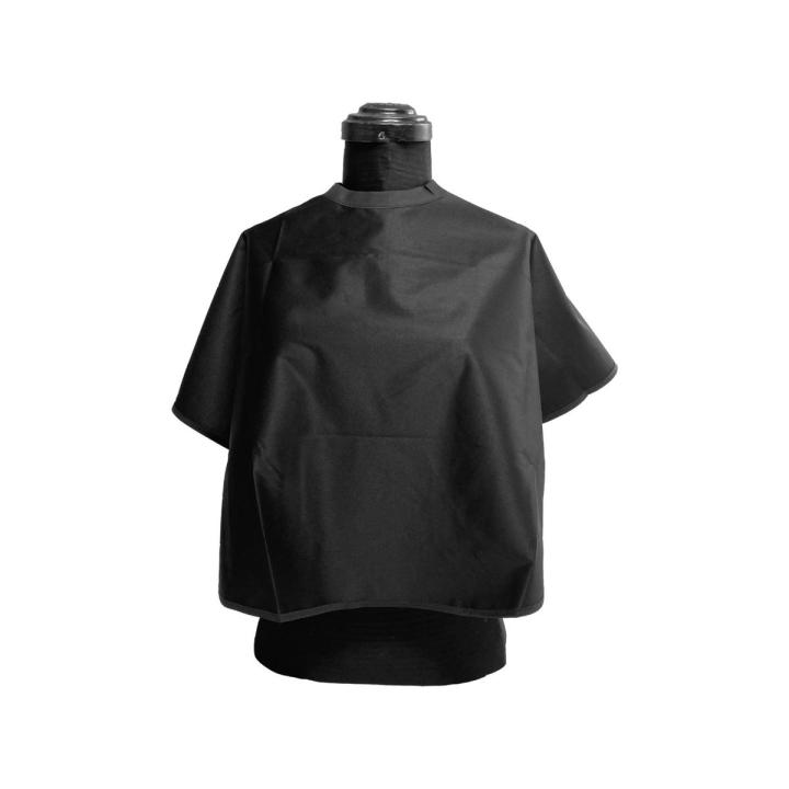 Half Body Salon Cape Waterproof PVC for Hair Color and Shampoo Black ...