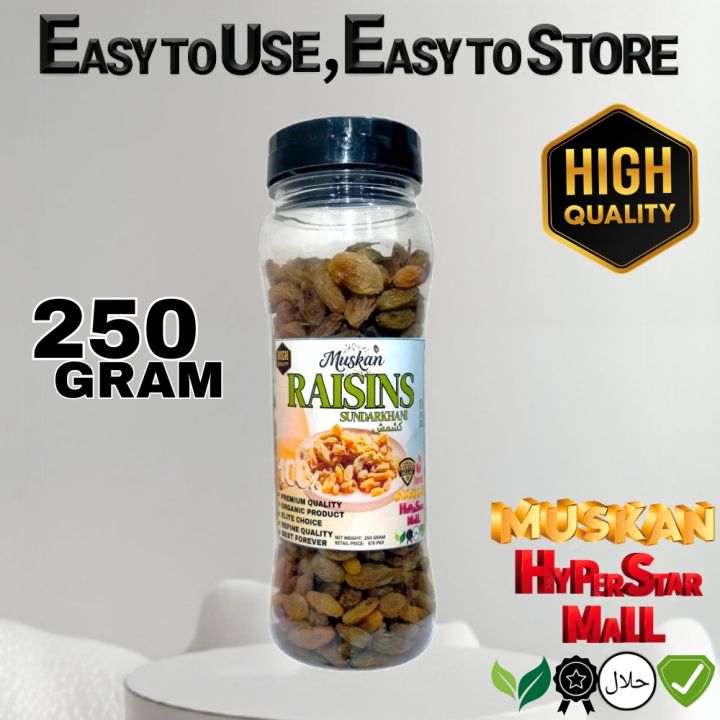 RAISINS 250 GRAM BY MUSKAN HYPERSTAR MALL,raisins, kishmish, premium ...