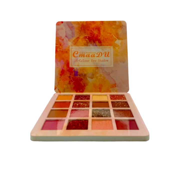 Get Glam with CmaaDu 16-Color Eyeshadow Palette: Weightless, Easy-to ...