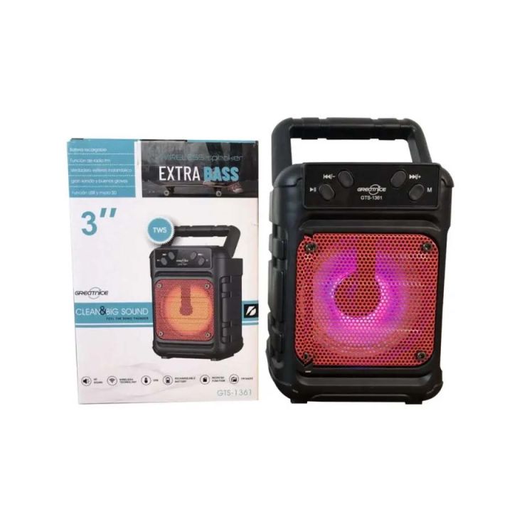 Bluetooth Mp3 Speakers Wireless Deep Bass , Extra volume Model GTS-1361 ...