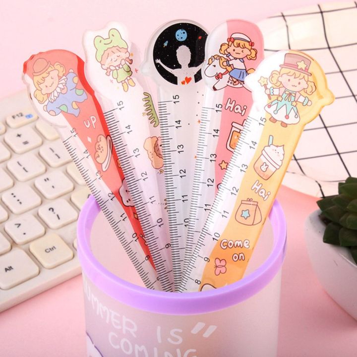 Cartoon Transparent School Supplies Student Drawing Tools Multi ...