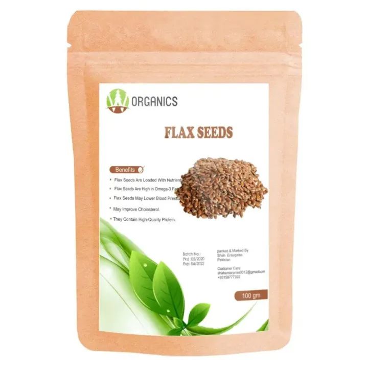 True Elements Flax Seeds 100g- Alsi Seeds | Flax Seeds for Hair Growth ...