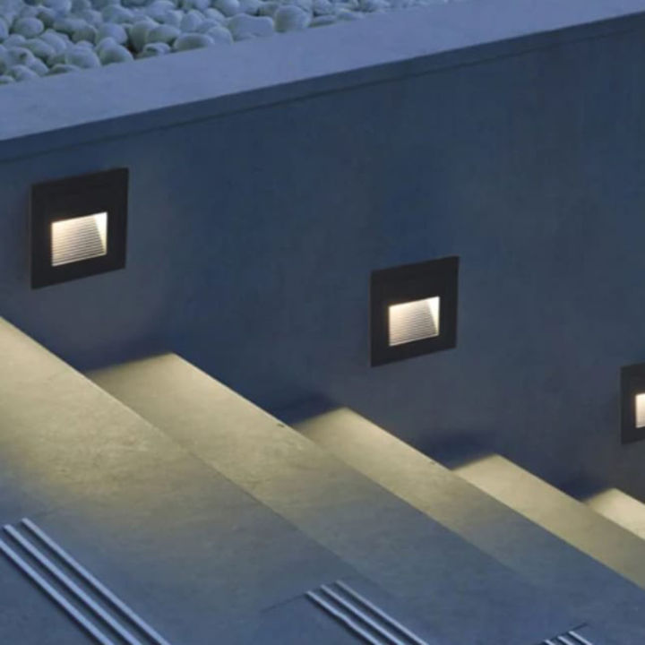 3w Led Step Light For Stair Case, Warm White (3000K) Model : 2601-Mini ...