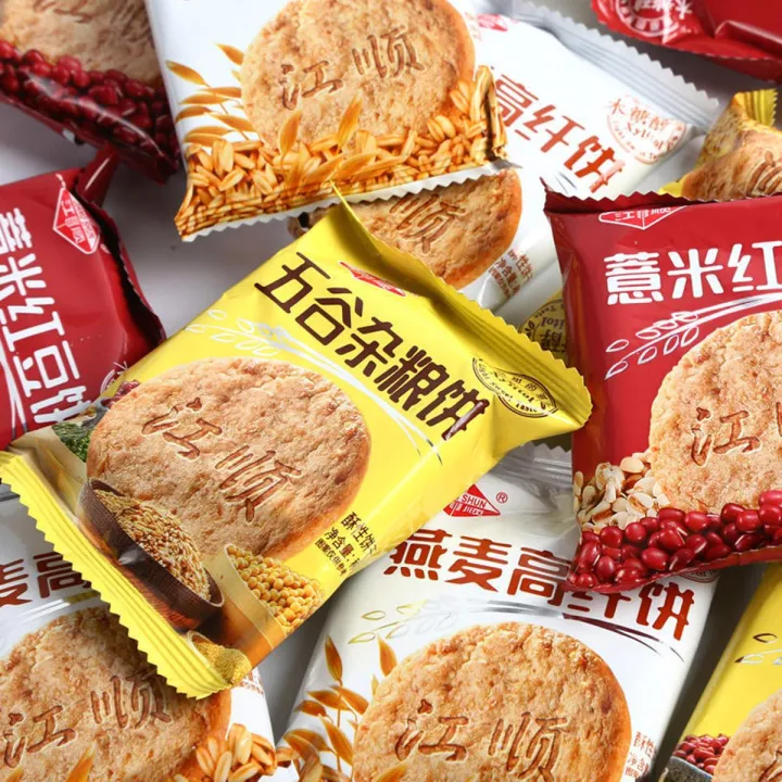Coarse grain biscuits xylitol barley biscuits five grains oatmeal high ...