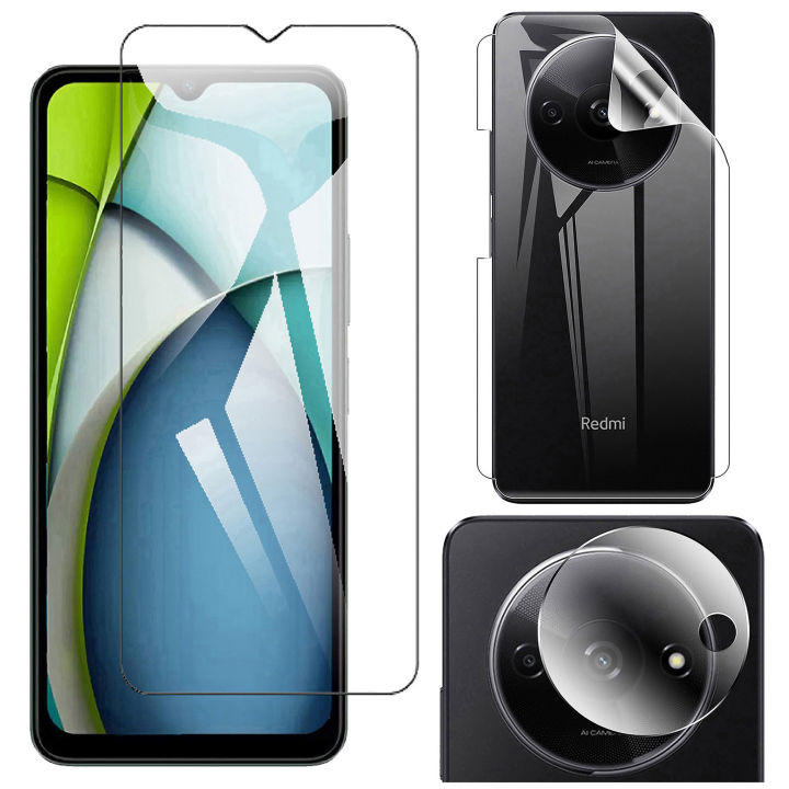 Redmi A3X Tempered Glass + Clear Soft Jelly Protection Film - 2-in-1 ...