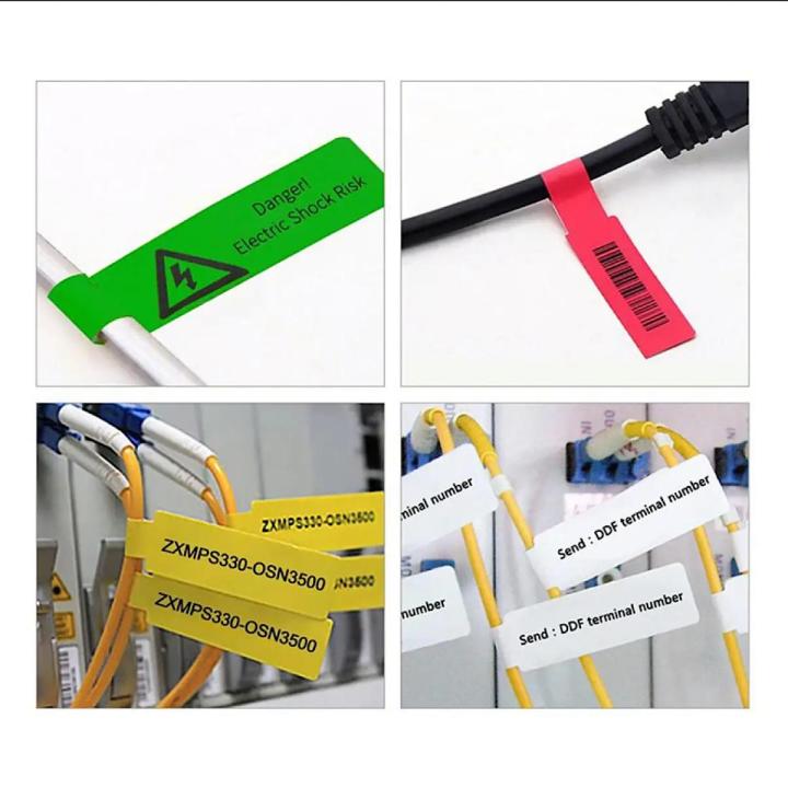 30PCS STICKER Cable Labels Wire Marking Network Waterproof Laser ...