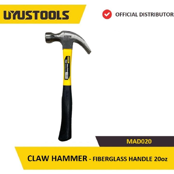 UYUSTOOLS MAD020 CLAW HAMMER FIBERGLASS HANDLE 20oz | Daraz.pk