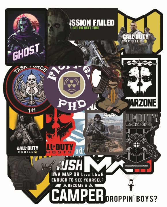 Multiple Call Of Duty Stickers For Gamers Best Quality Aesthetic and ...