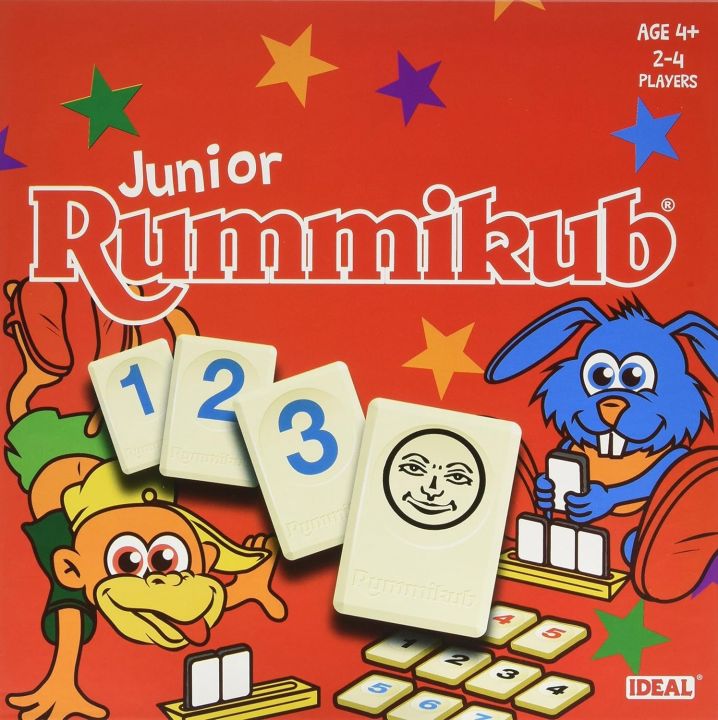 Junior Rummikub Board Game – Kids Family Educational Number Matching ...