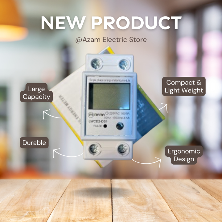 Digital Sub Meter With Reset Button | Power Meter With Reset Option | Single Phase Digital ...
