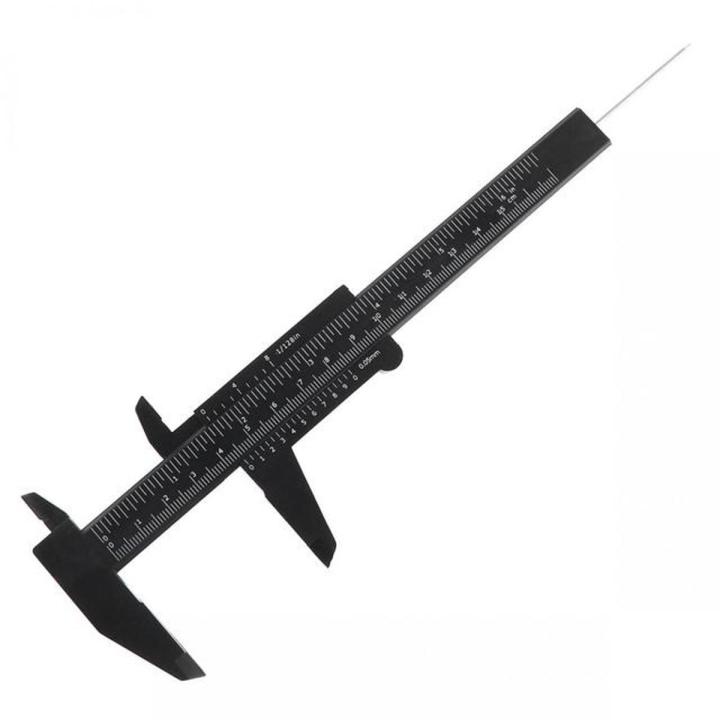 0-150mm/Double Scale Plastic Vernier Caliper with Mini Measurement Tool ...