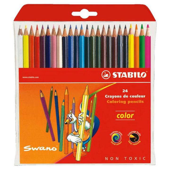 Stabilo Swano Colour Pencils (24 Pencils Pack) | Daraz.pk