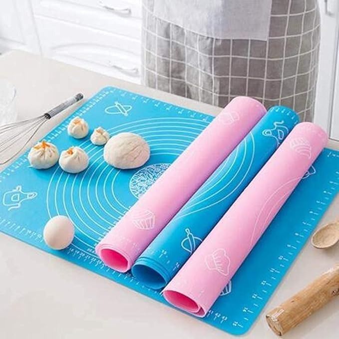 Large Silicone Rolling Mat with Measurements – Non-Stick Fondant ...