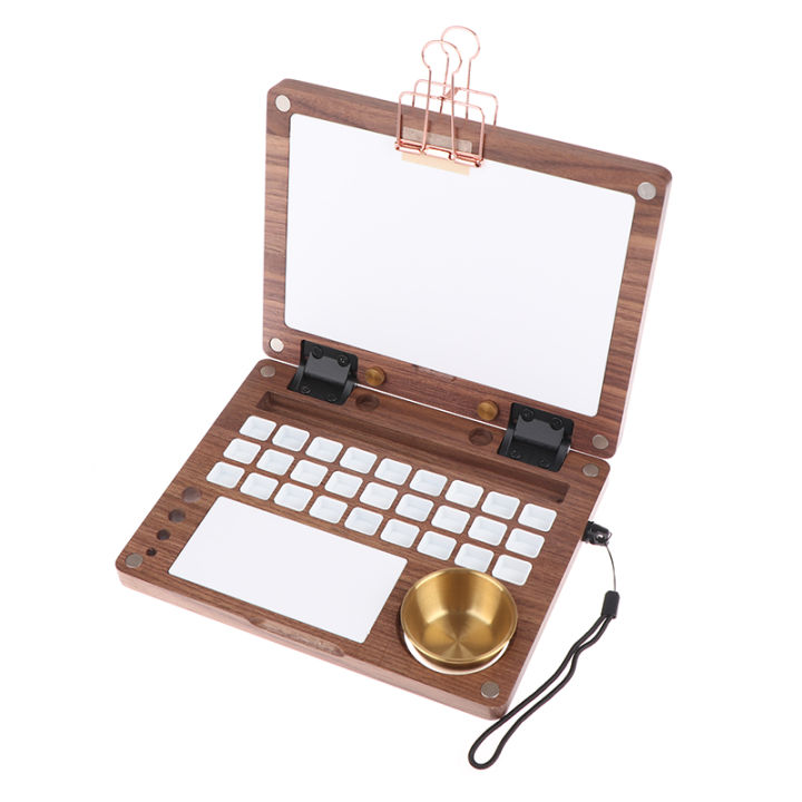 Wooden Color Palette Foldable And Strap Compatible Outdoor Portable ...