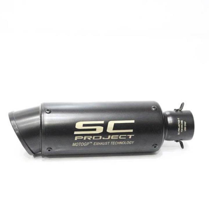 Universal Bike Exhaust Silencer SC Project Straight (Black) | Daraz.pk