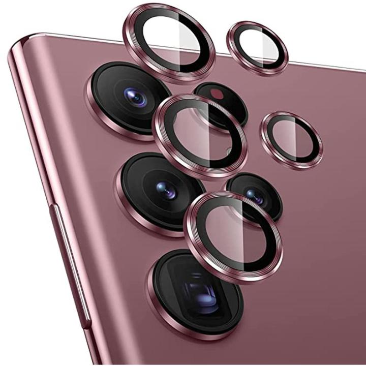 Samsung Galaxy S22 Ultra Camera Ring Protector... burgundy | Daraz.pk