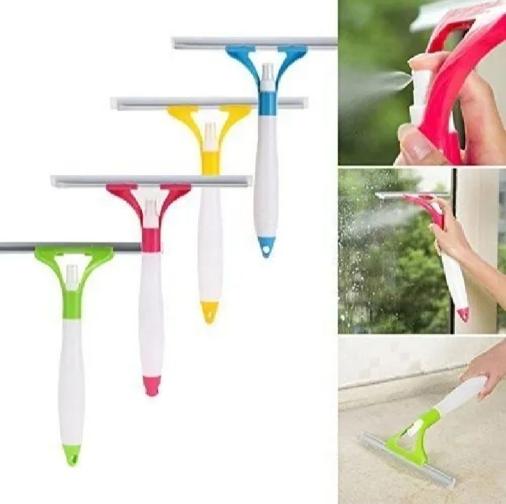Glass Wiper – Handheld Window & Shower Glass Cleaning Wiper with Rubber ...