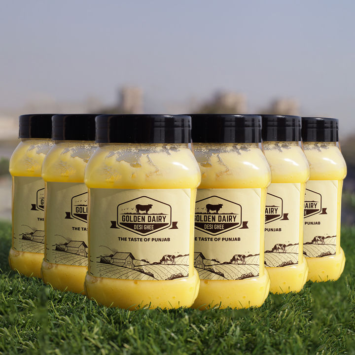 Cow Desi Ghee 100% khalis & organic Pack of 6 -500 grams | Daraz.pk
