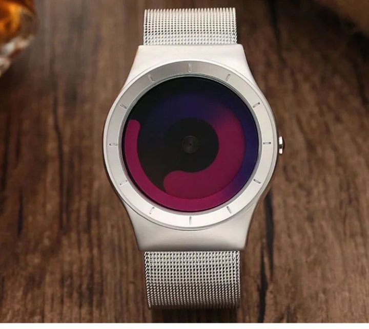 Watch Zone Digital Watch - For Men Spinner vortex Silver purple Unique ...
