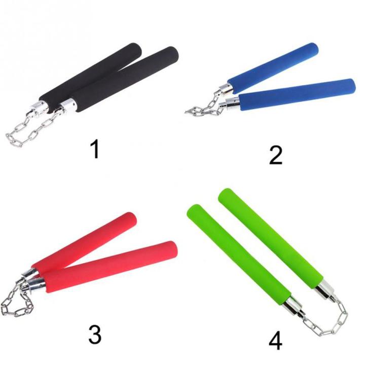 Martial Arts Training Foam Sponge Padded Karate Stick Nunchaku Ninja ...