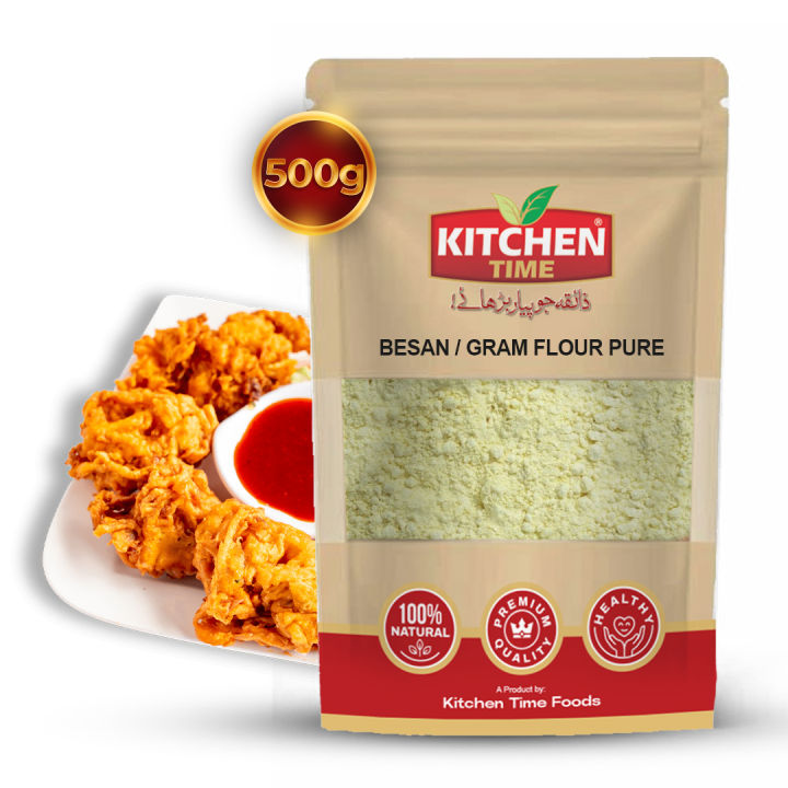 Pure Besan - Gram Flour - Besan Flour - flour - atta - 500g Pack By ...
