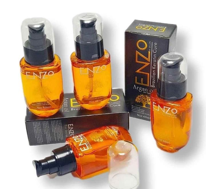 ENZO Argan Oil Keratin Hair Serum 60 ml - Keratin Hair Serum | Daraz.pk