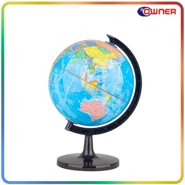 World Globe Earth Teaching Geography Map Home Office School Table Map ...