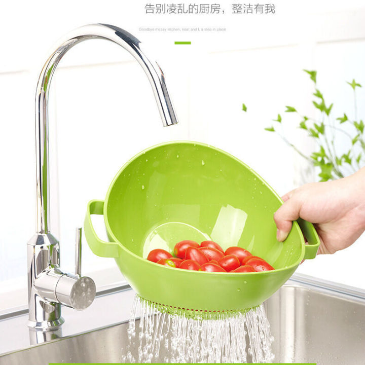 Tea flower basin, plastic kitchen vegetable washing basket, fruit tray ...