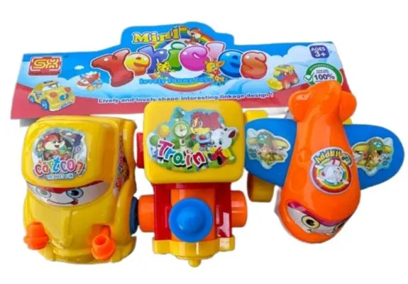 3 Pcs Mini Cars Set, High Quality Plastic Imported | Daraz.pk