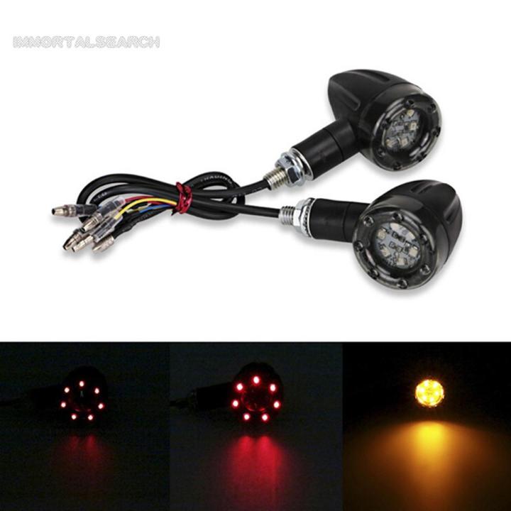 [YIMM] Motorcycle Bike LED Amber+red Turn Signal Blinker Light ...