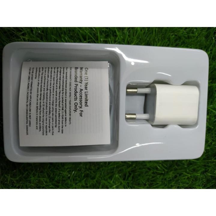 100% Original 5 Watt Charger With Lighting Charging Solid Cable | Daraz.pk