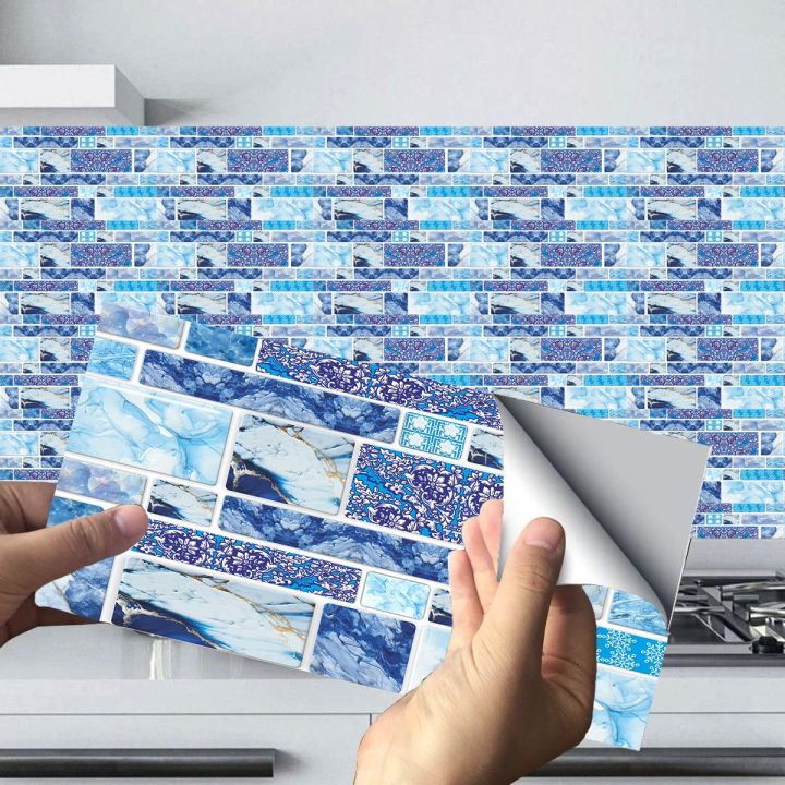 Colorful Self Adhesive Tile Stickers – Waterproof Peel & Stick Wall ...