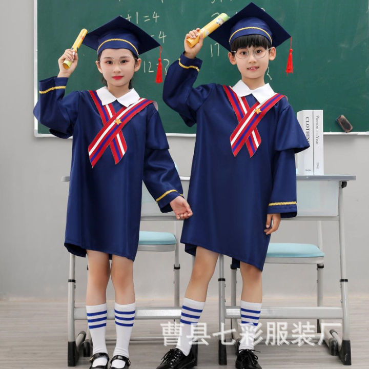 Children on June 1 Gown of Doctor Degree Chorus Costume Kindergarten ...