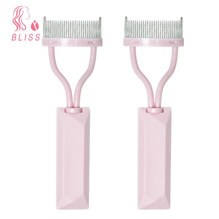 Bliss Eyelash Comb with Metal Teeth Metal Teeth Eyelash Comb Separator ...