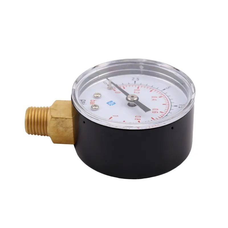 0~1bar 50mm Water Pressure Gauge Meter 1/4 inch NPT Thread Manometer TS-50-15psi | Daraz.pk