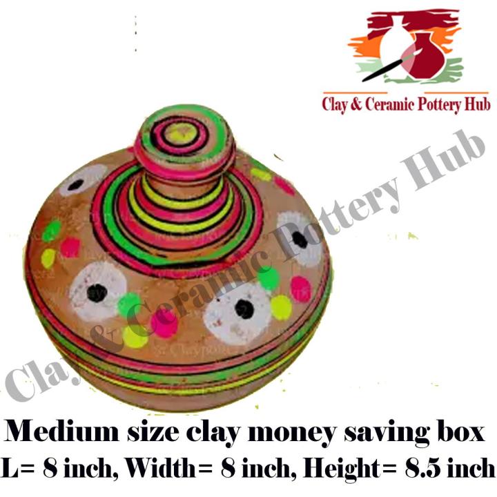 Clay Money Saving Pots (Gullak) Clay Crockery Pots Earthen Crockery ...